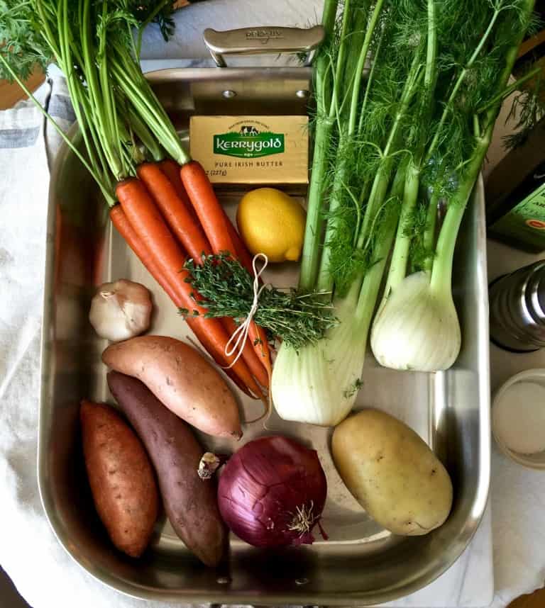 Roast Chicken with Root Vegetables - the hungry bluebird