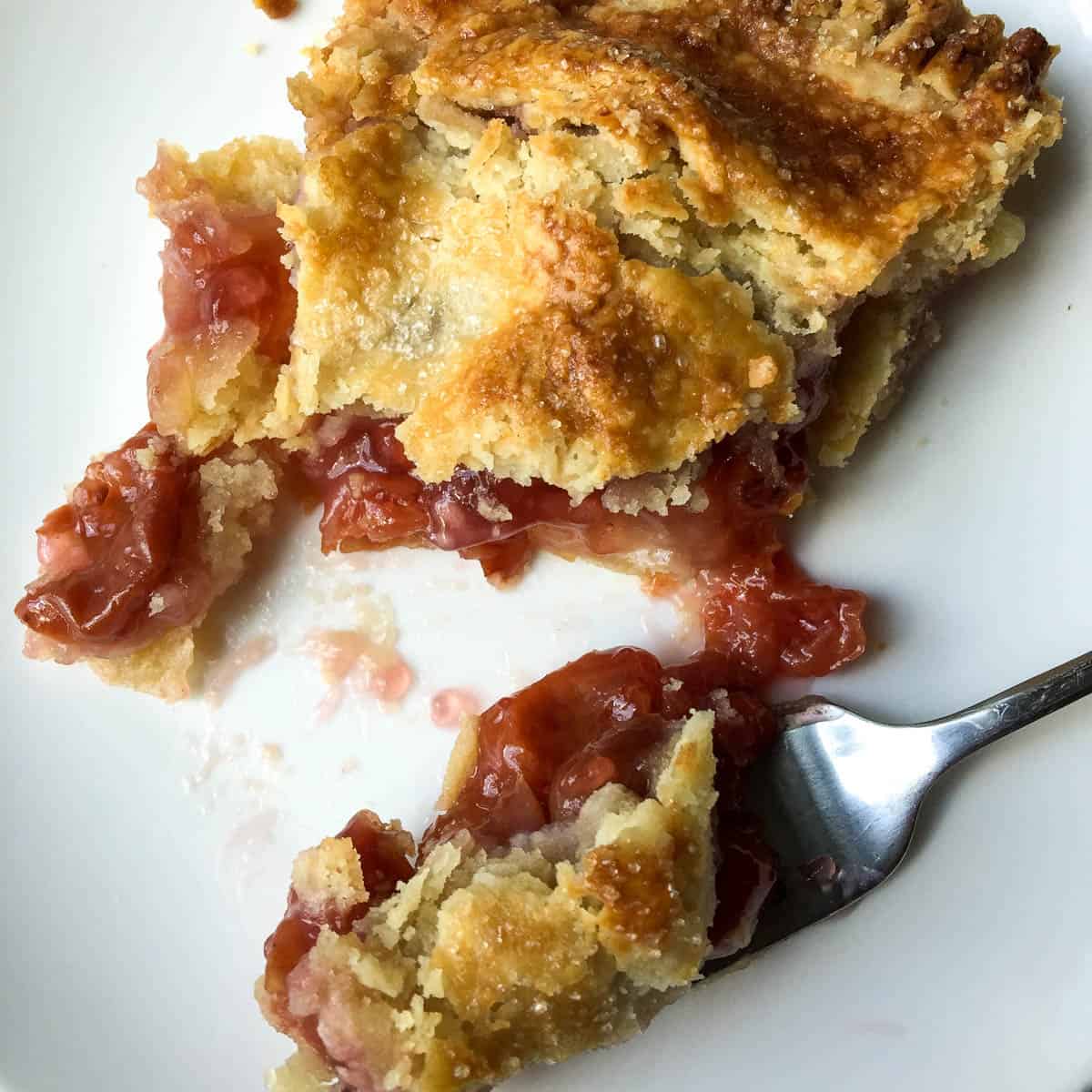 Homemade Cherry Pie with Fresh or Canned Tart Cherries