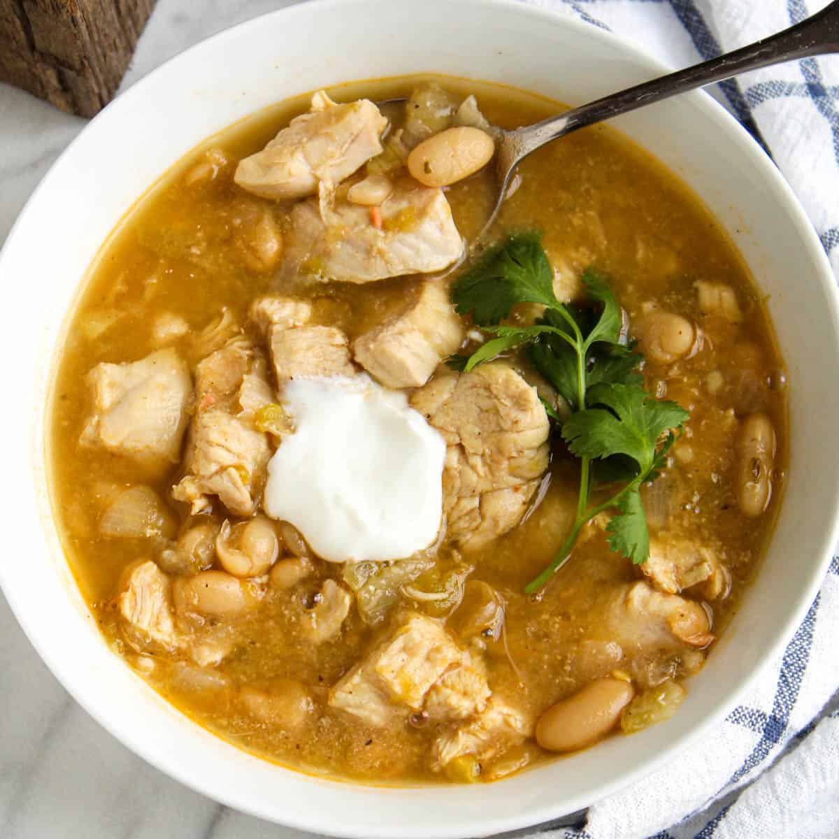 White Christmas Chicken Chili