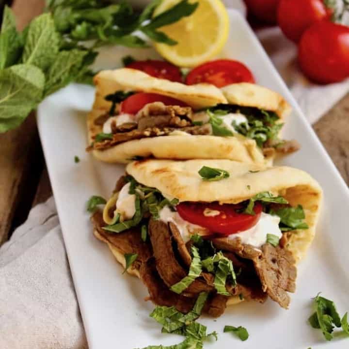 Leftover Lamb Flatbreads Recipe
