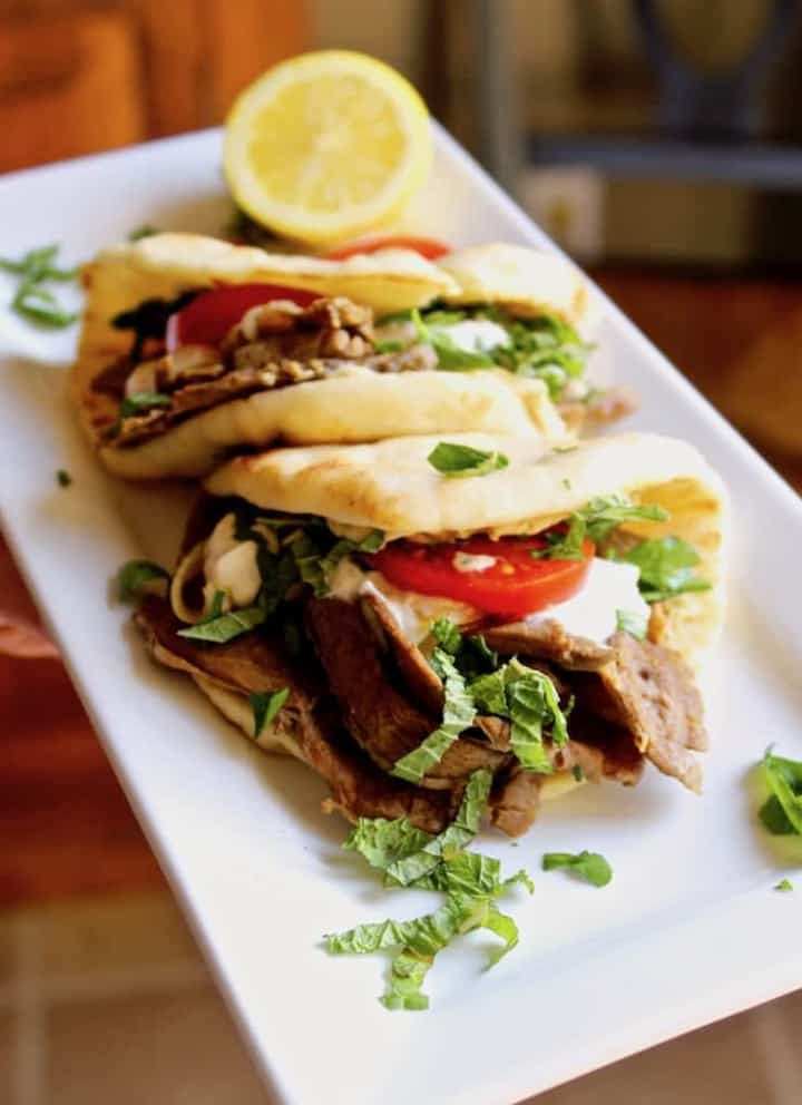 Leftover Lamb Flatbreads Recipe
