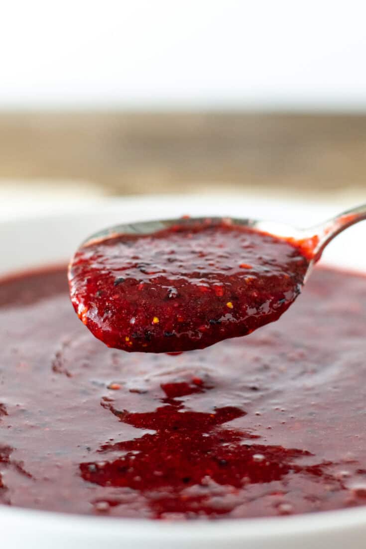 Balsamic Berry Sauce Recipe - the hungry bluebird