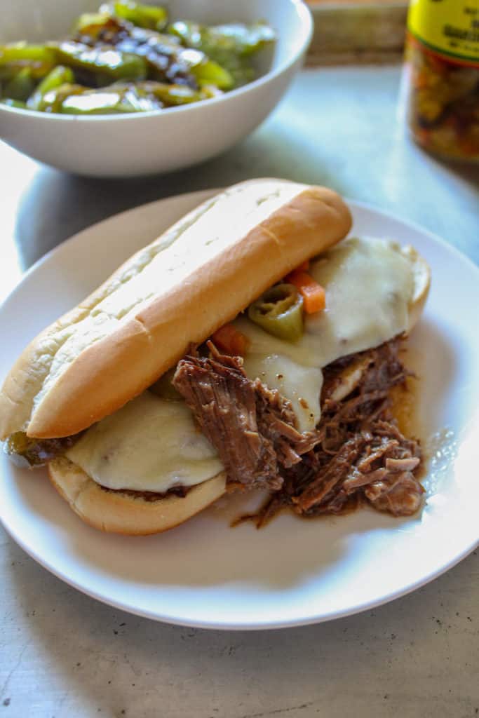 Italian Beef Po' Boys {Slow Cooker Beef Sandwiches}