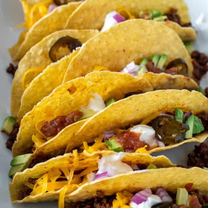 Classic Ground Beef Tacos with Homemade Filling
