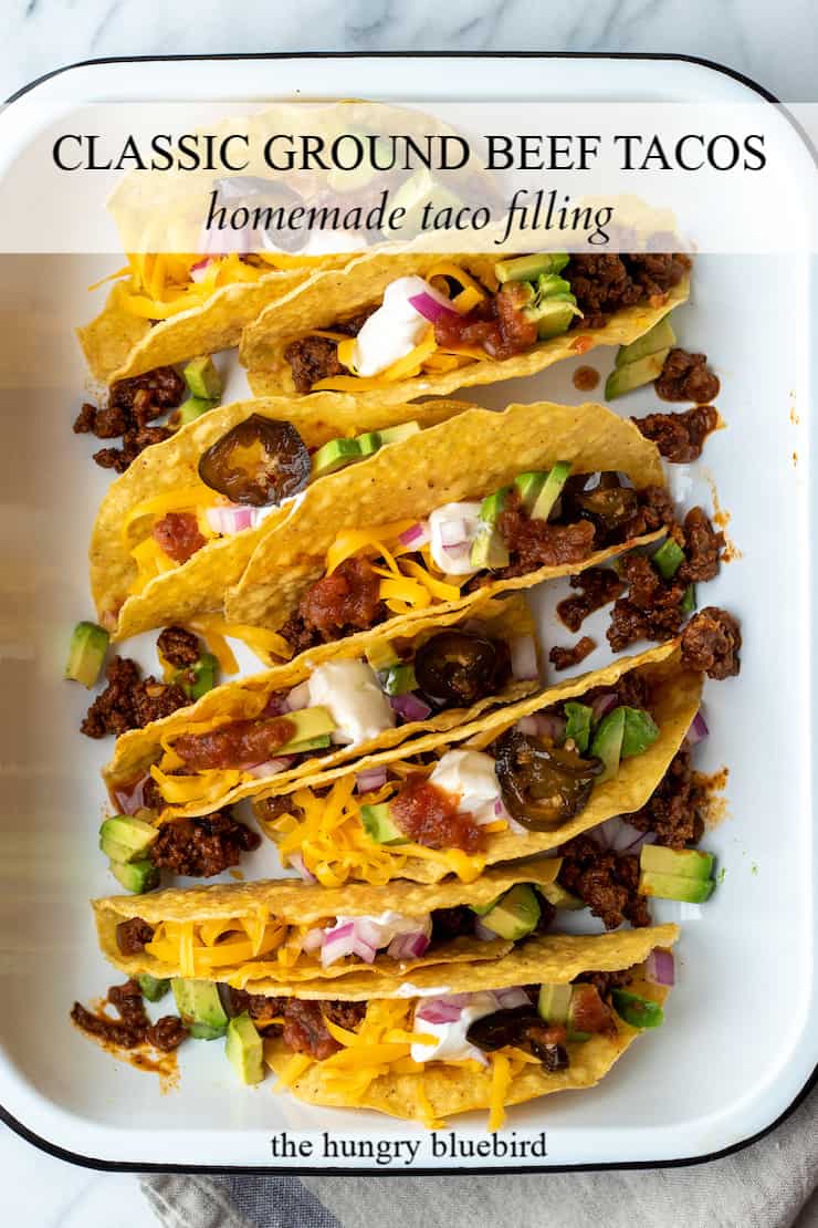 Classic Ground Beef Tacos with Homemade Filling