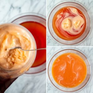 Mandarin Orange Sherbet Jello Salad - The Hungry Bluebird