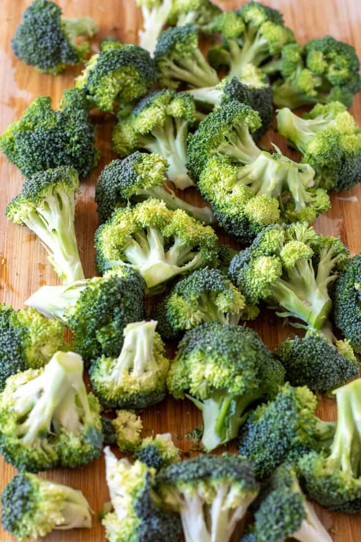 Garlic Roasted Broccoli with Lemon and Parmesan - The Hungry Bluebird