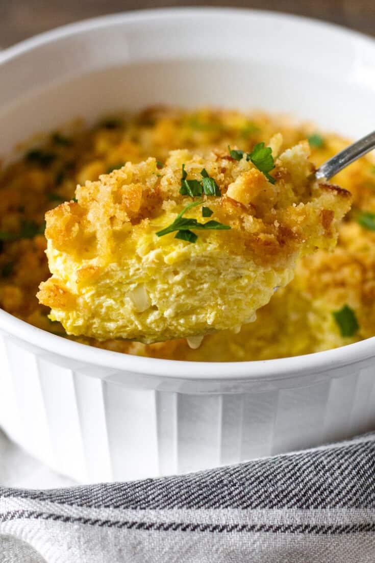 Summer Squash Casserole - The Hungry Bluebird