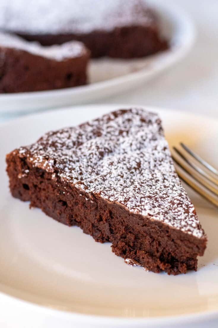 Rich and Fudgy Bittersweet Chocolate Cake - The Hungry Bluebird