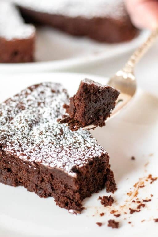 Rich and Fudgy Bittersweet Chocolate Cake - The Hungry Bluebird